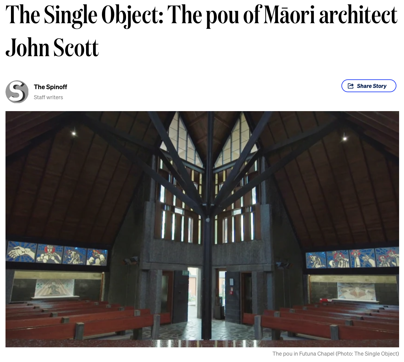 The pou of Māori architect John Scott: Article from The Spinoff ...